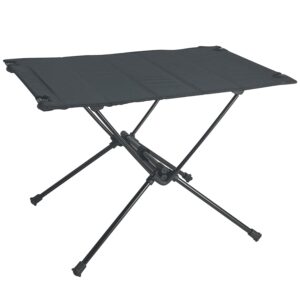 sutekus portable camping table lightweight folding table with hard top for camping hiking backpacking picnic partio (black)