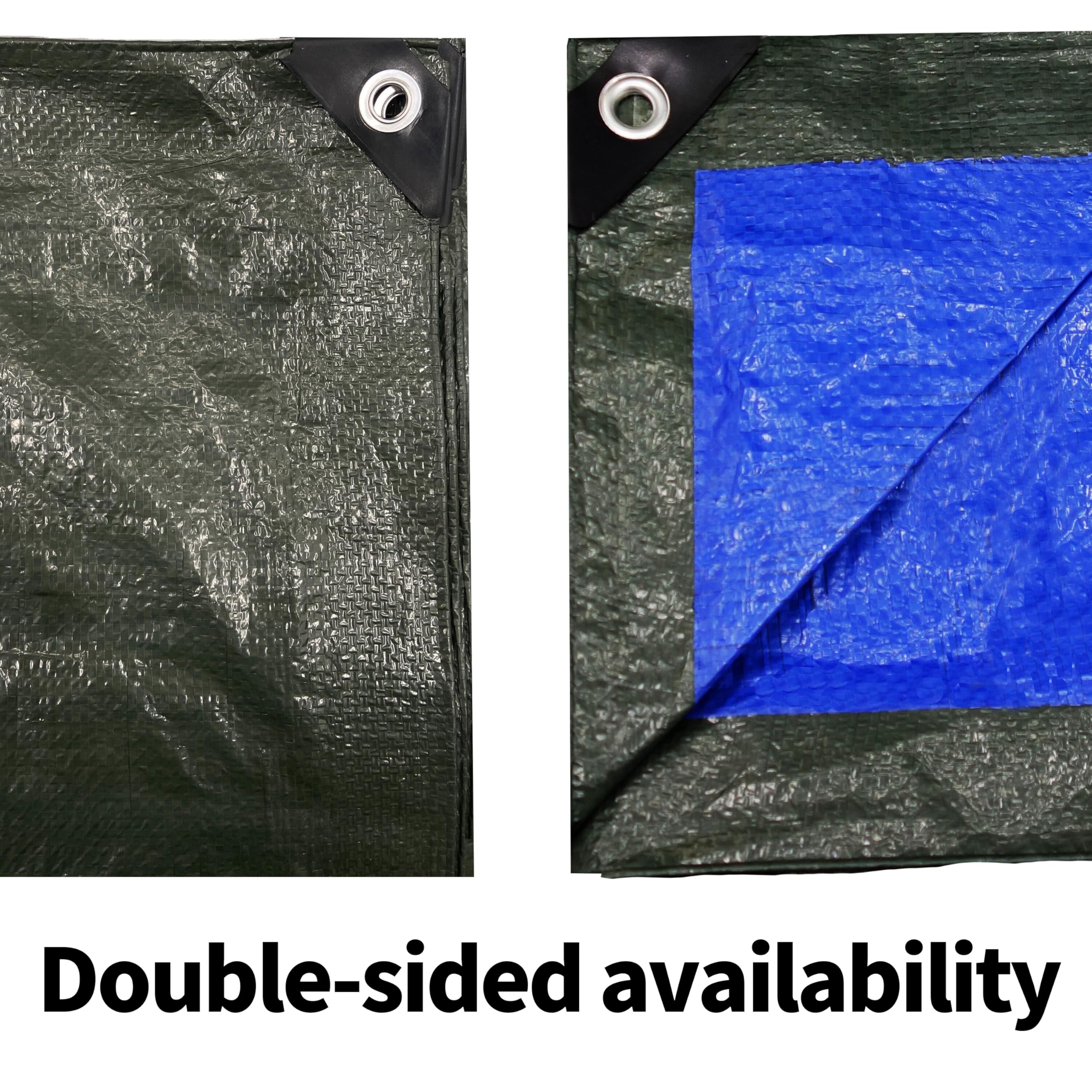 TARPAL 4x6 Green Tarp Waterproof (2 Pack) Small tarps Multipurpose Protective Cover All Purpose Poly Tarps Cover for Firewood Outdoor furniture etc