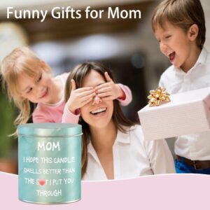 Mothers Day Gifts from Daughter,Son-Mom Scented Candles Funny Gifts Ideas for Mom,Mothers Day/Christmas Birthday Unique Gifts for Mama,9oz