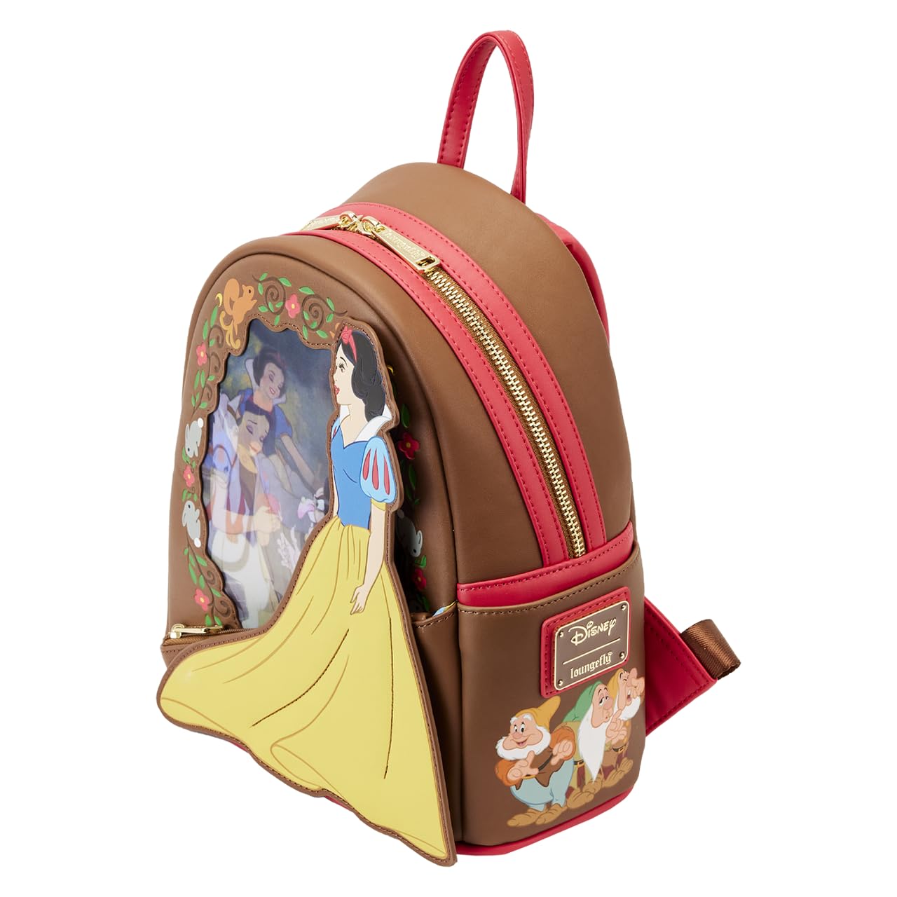 Loungefly Snow White Lenticular Princess Series Double Strap Shoulder Bag