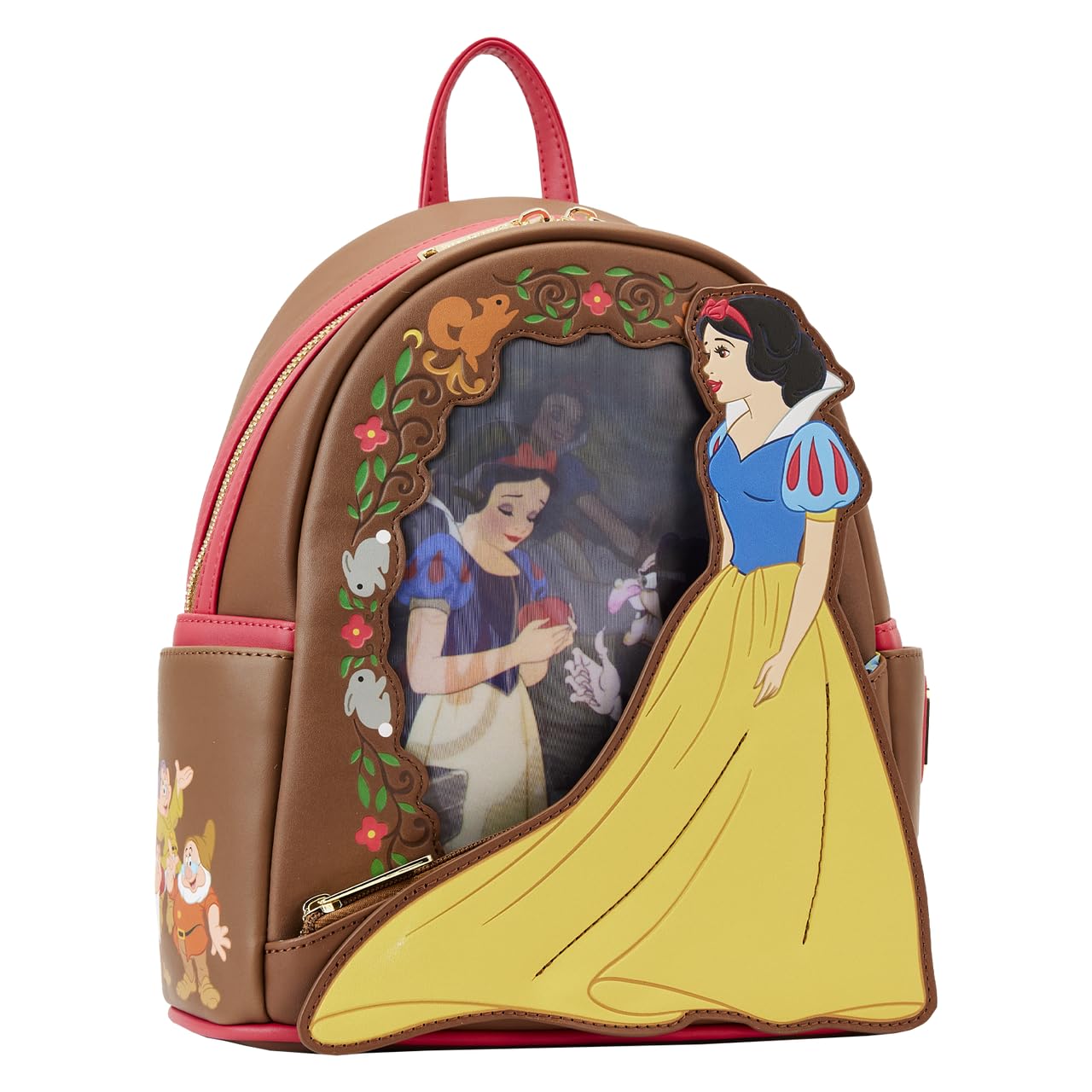 Loungefly Snow White Lenticular Princess Series Double Strap Shoulder Bag