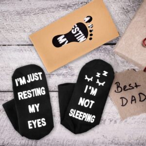 FilmHOO Birthday Gifts for Men Fathers Funny Socks Christmas Gifts for Men from Daughter Son Wife