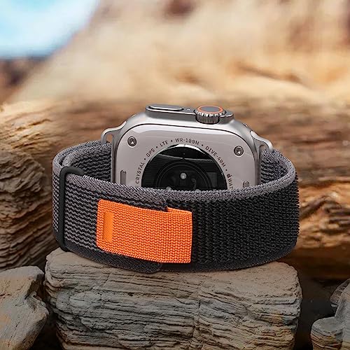 Rubinom Trail Loop Compatible with Apple Watch Ultra Band 49mm 45mm 44mm 42mm 41mm 40mm 38mm Men Women, Soft Braided Weave Nylon Sport Wristbands for iWatch Ultra 2 Series 9 8 7 6 5 4 3 2 1 SE