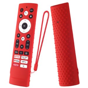 silicone case for hisense voice remote erf3a90 fit for hisense u7g u9g u8 series 4k uled remote silicone cover(red)