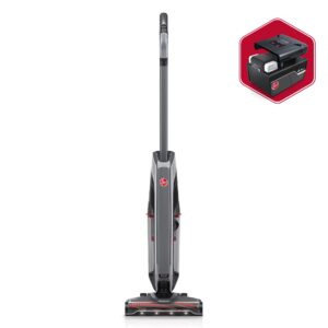 hoover onepwr evolve pet elite cordless upright vacuum cleaner, for carpet and hard floor, portable and lightweight, superior suction with tangle guard brush roll, bh53801v, black