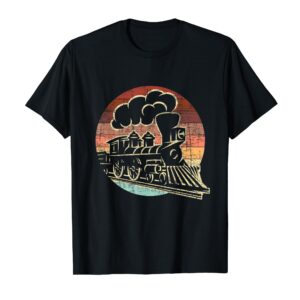 Retro Vintage Model Train - Railroad Locomotive Lover Trains T-Shirt