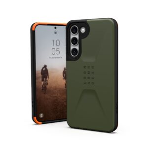 urban armor gear uag designed for samsung galaxy s23 plus case 6.6" civilian olive drab green - rugged slim fit shockproof impact resistant protective cover