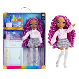 rainbow high lilac - purple fashion doll in fashionable outfit, glasses & 10+ colorful play accessories. gift for kids 4-12 and collectors.