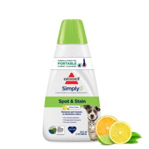 bissell simply spot & stain portable carpet cleaner formula, 32 oz, 3368