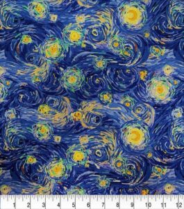 100% cotton fabric by the yard for sewing, quilting, diy crafts - 43 inches wide (no. 41 - starry night)