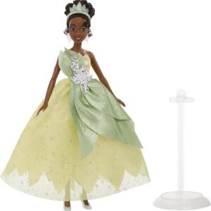 Mattel Disney Princess Toys, Collector Tiana Doll Celebrating Disney 100 Years of Wonder, Inspired by the Movie The Princess & The Frog