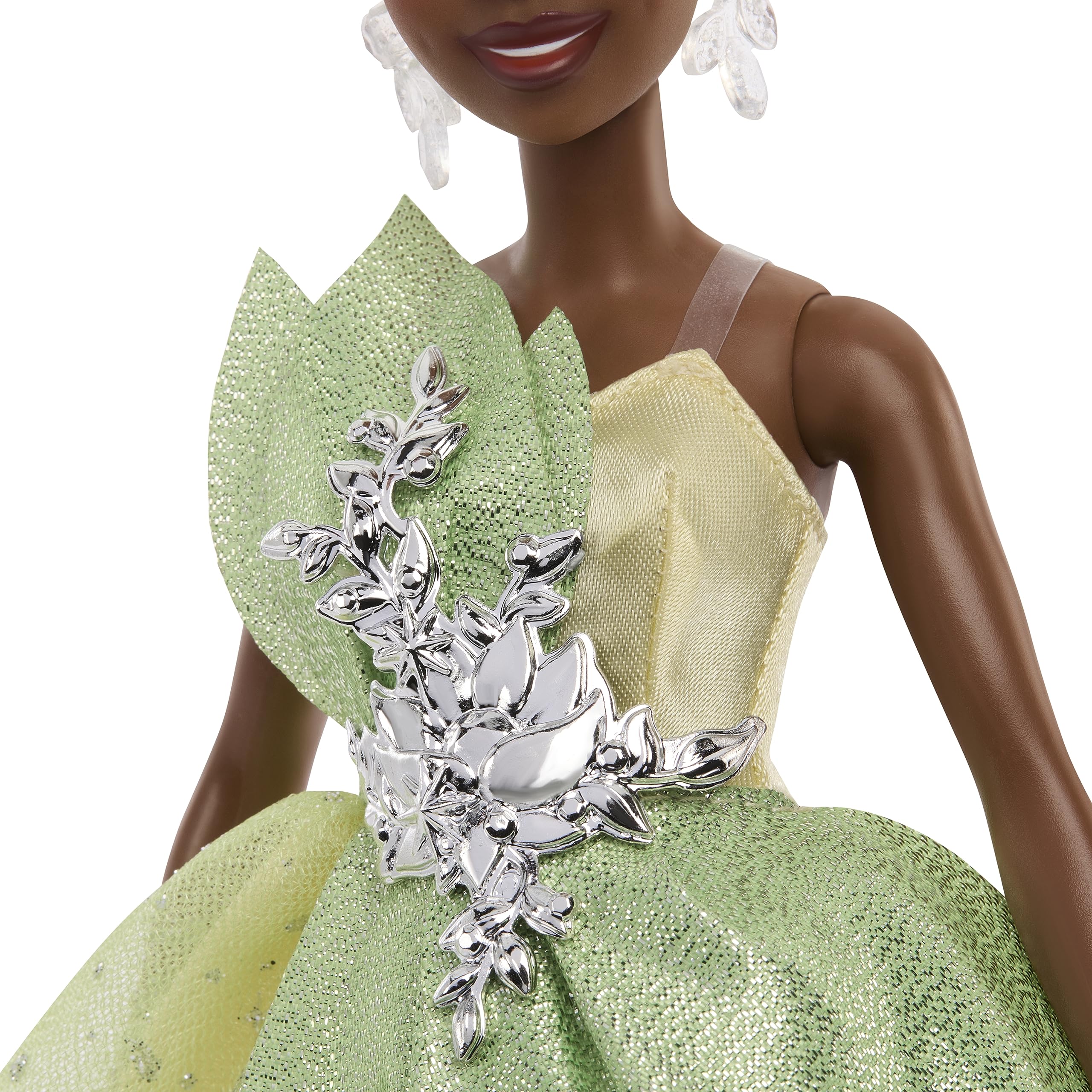 Mattel Disney Princess Toys, Collector Tiana Doll Celebrating Disney 100 Years of Wonder, Inspired by the Movie The Princess & The Frog