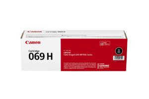 canon 069 black toner cartridge, high capacity, compatible to mf753cdw, mf751cdw and lbp674cdw printers