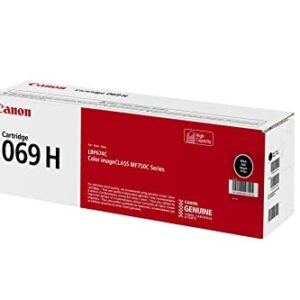 Canon 069 Black Toner Cartridge, High Capacity, Compatible to MF753Cdw, MF751Cdw and LBP674Cdw Printers