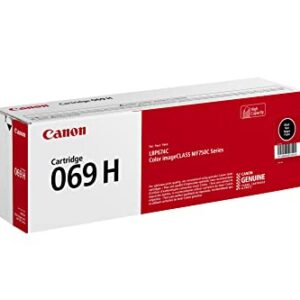 Canon 069 Black Toner Cartridge, High Capacity, Compatible to MF753Cdw, MF751Cdw and LBP674Cdw Printers