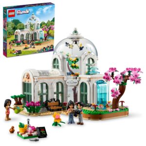 lego friends botanical garden 41757 building toy set, a creative project for ages 12+, build and display a detailed greenhouse scene, a gift for kids and teens who love flowers and plants