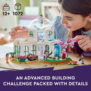 LEGO Friends Botanical Garden 41757 Building Toy Set, A Creative Project for Ages 12+, Build and Display a Detailed Greenhouse Scene, A Gift for Kids and Teens Who Love Flowers and Plants