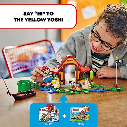 LEGO Super Mario Picnic at Mario’s House Expansion Set 71422, Collectible Playset with Yellow Yoshi Figure, Buildable Game Toy to Expand on Starter Course, Super Mario Birthday Gift for 6-8 Year Olds