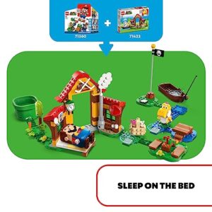 LEGO Super Mario Picnic at Mario’s House Expansion Set 71422, Collectible Playset with Yellow Yoshi Figure, Buildable Game Toy to Expand on Starter Course, Super Mario Birthday Gift for 6-8 Year Olds