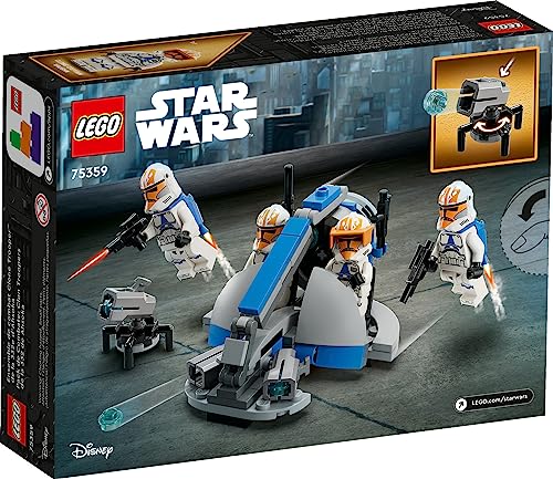 LEGO Star Wars 332nd Ahsoka’s Clone Trooper Battle Pack 75359 Building Toy Set with 4 Star Wars Figures Including Clone Captain Vaughn, Star Wars Toy for Kids Ages 6-8 or any Fan of The Clone Wars