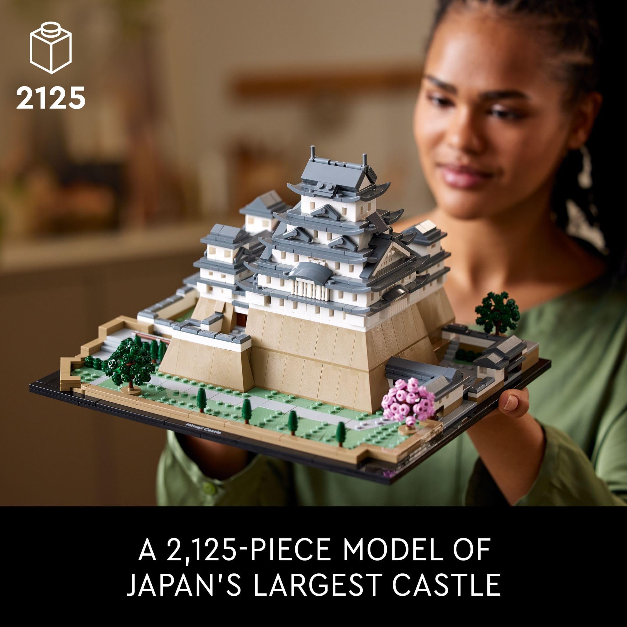 LEGO Architecture Landmarks Collection: Himeji Castle 21060 Building Set, Build & Display this Collectible Model for Adults, Fun Gift for Lovers of Japan, Famous Japanese Buildings, History and Travel