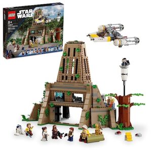 lego star wars a new hope yavin 4 rebel base, star wars playset with a command room, medal ceremony stage, y-wing starfighter, 12 star wars figures and more, fun gift for kids ages 8 and up, 75365