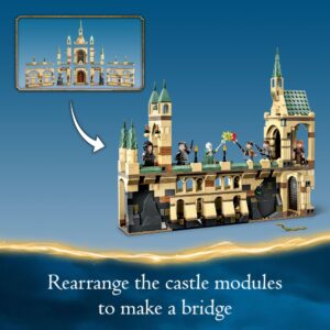 LEGO Harry Potter The Battle of Hogwarts Building Toy Set, Harry Potter Toy for Boys, Girls and Kids Ages 9+, Features a Buildable Castle Section and 6 Minifigures to Recreate an Iconic Scene, 76415