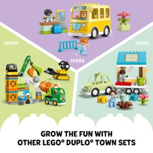 LEGO DUPLO Town Recycling Truck 10987 Building Toy Set, Learn through Play with This STEM Creative Birthday Gift for Toddlers, Boys, Girls Ages 2+, Comes with 3 Sorting Bins for Recycling