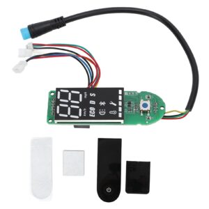 alomejor electric scooter circuit board, dashboard contain screen switch cover upgraded replacement for xiaomi m365 scooter (green)