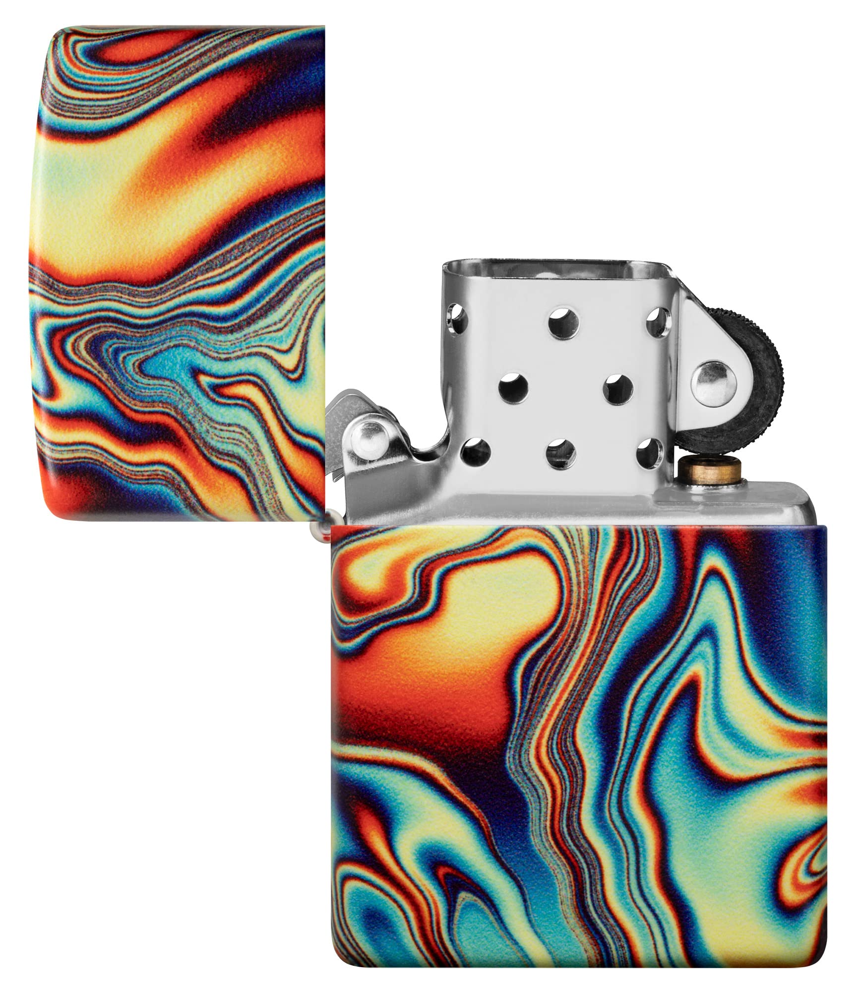 Zippo Colorful Swirl Design Glow in The Dark 540 Color Pocket Lighter