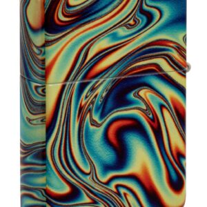 Zippo Colorful Swirl Design Glow in The Dark 540 Color Pocket Lighter