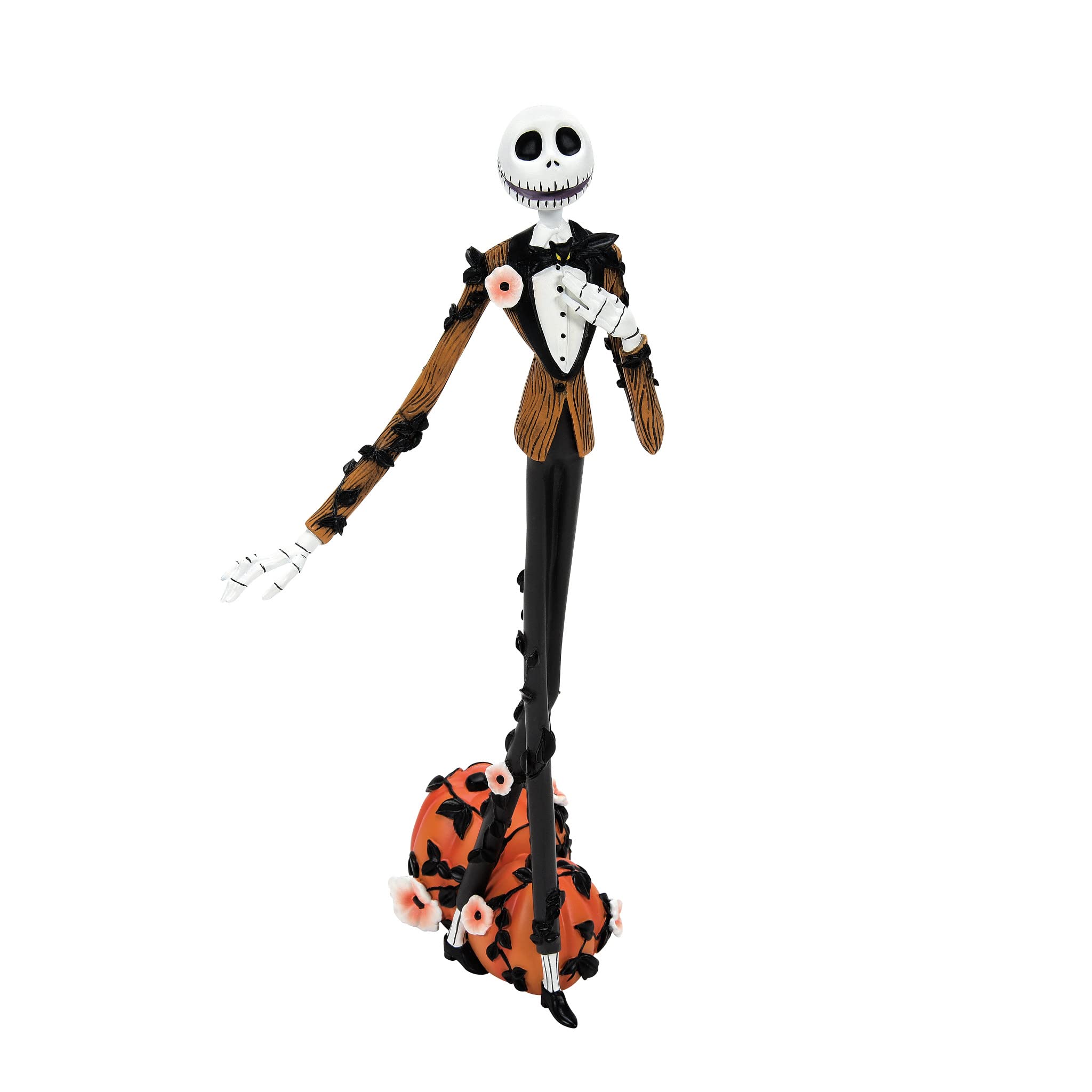 Enesco Disney Showcase The Nightmare Before Christmas Jack Skellington Botanical Figurine, 8.66 Inch, Multicolor