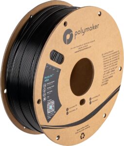 polymaker asa filament 1.75mm jet black asa, 1kg heat resistant weather resistant asa 1.75 cardboard spool - polylite asa 3d printer filament jet black, perfect for printing outdoor functional parts