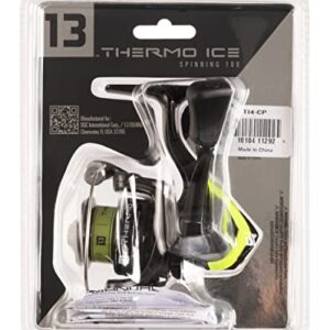 13 FISHING - Thermo Ice - Ice Fishing Spinning Reel - TI4-CP, Black