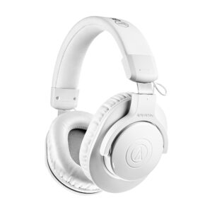 audio-technica ath-m20xbtwh wireless over-ear headphones,white