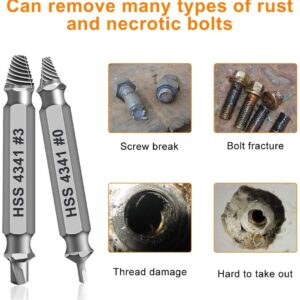 Gifts for Men,Damaged Screw Extractor Set-Christmas Stocking Stuffers for Adults Men Him,Mens Gifts,Husband,Stripped Screws Nuts & Bolts Drill Bit Tools for Easy Removal of Rusty Broken Hardware Gifts