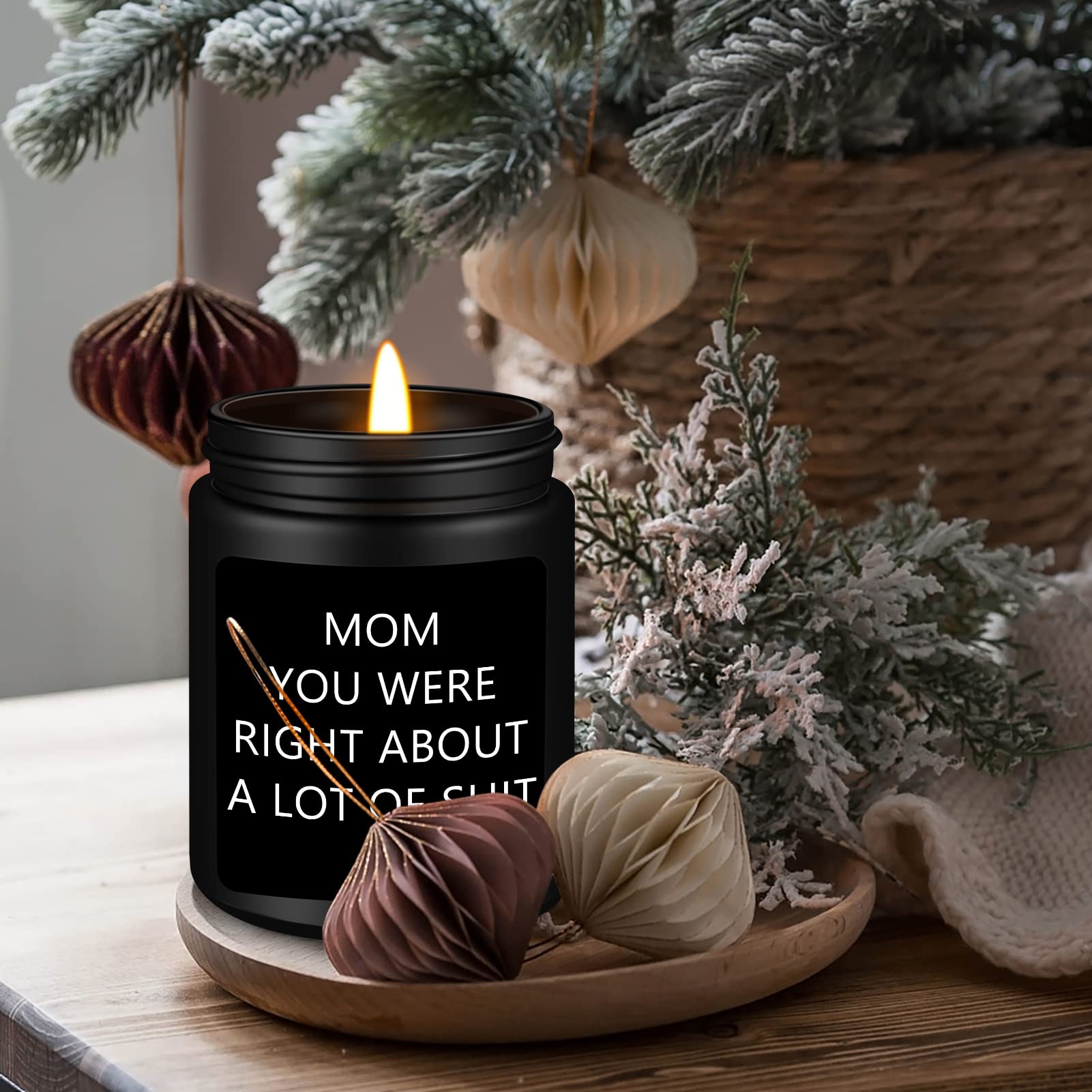 Homsolver Birthday Gifts for Mom, Mom Gifts from Daughter and Son, Mothers Day, Birthday, Thanksgiving Day, Christmas Gifts for Mom, Best Mom Ever Gifts, Funny Romance Candles Gifts for Mom