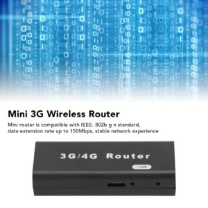 3G Mini Wireless Portable WiFi Router, USB 3G Modems, 150MBPS High Transmission Speed, RJ45 USB Interface, Plug and Play for OS for Windows for Linux for Android