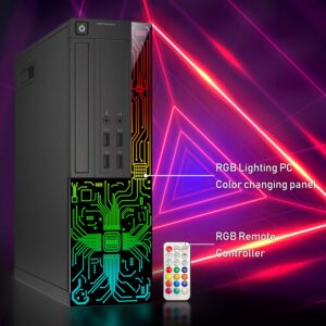 Dell Gaming OptiPlex Desktop RGB Computer PC | Intel Core i5 | AMD RX 550 4GB GDDR5 | 16GB RAM 512GB SSD | RGB Gaming Keyboard & Mouse WiFi | Windows 10 HDMI (Renewed)