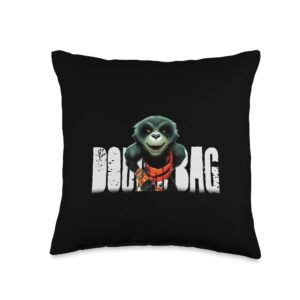 douchebag throw pillow, 16x16, multicolor