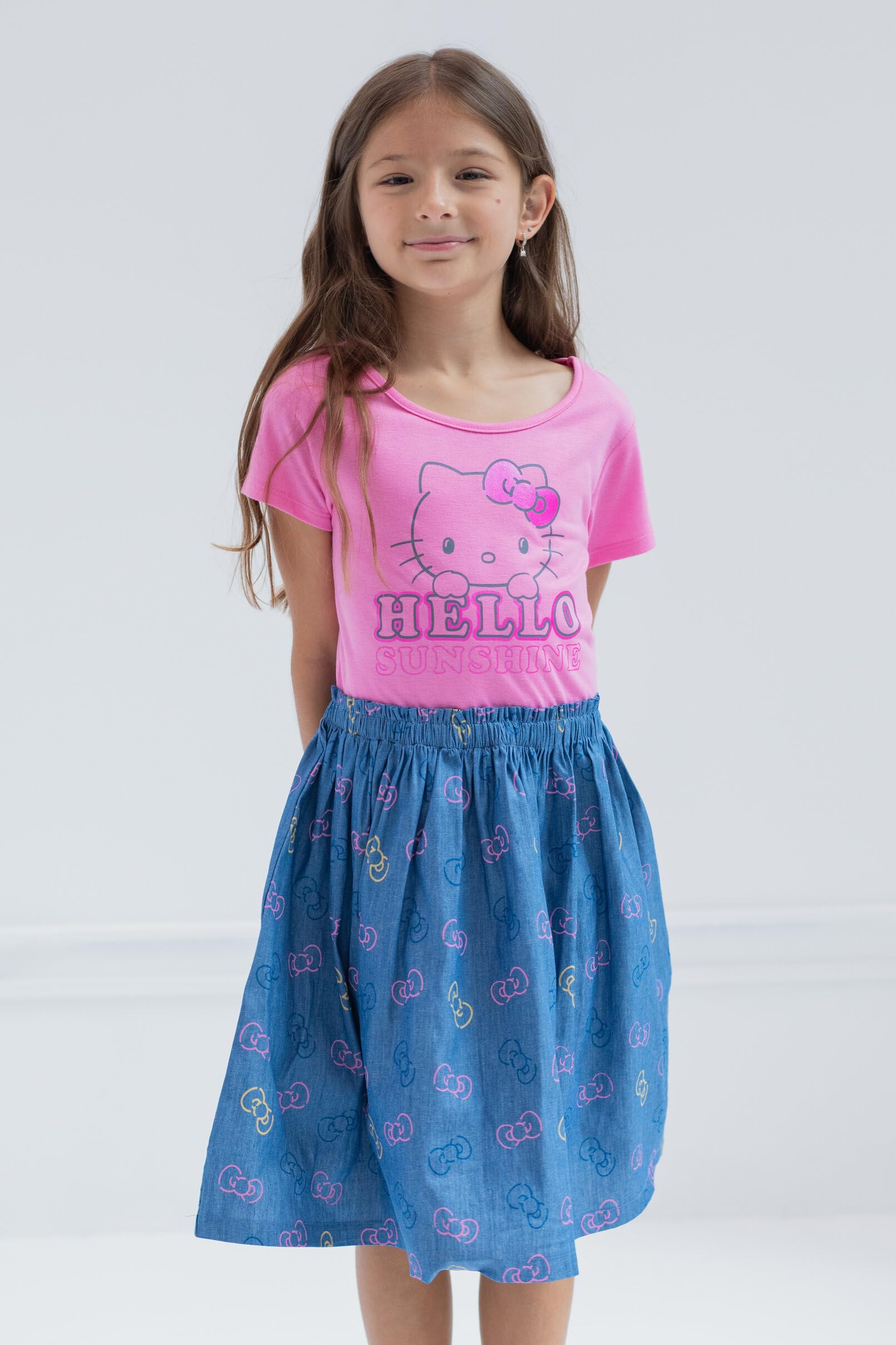 Hello Kitty Little Girls Dress Blue 5