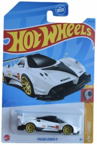 hot wheels pagani zonda r, hw turbo 1/5, white