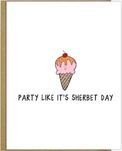 rockdoodles happy birthday card funny, punny birthday card mom funny, funny bday card for women, boyfriend birthday card funny, sister birthday card funny (sherbert day)