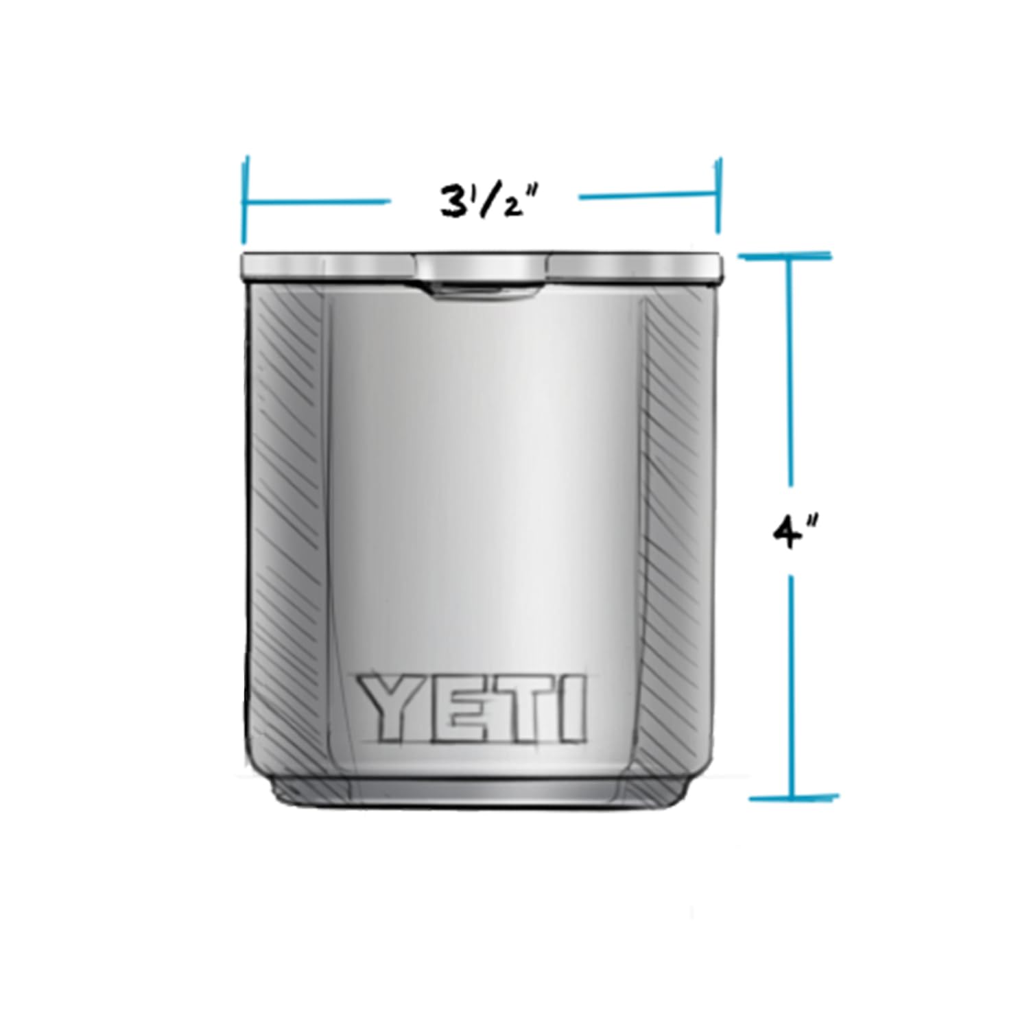 YETI Rambler 10 oz Stackable Lowball 2.0, Vacuum Insulated, Stainless Steel with MagSlider Lid, Seafoam