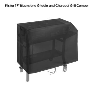 Jungda Grill Cover for Blackstone Duo Model 1819 17 Inch Griddle and Charcoal Grill Combo