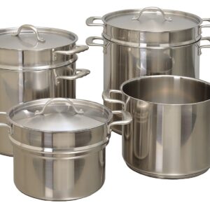 UPDATE International CDB-16 Stainless Steel Double Boiler 17.24 Quart