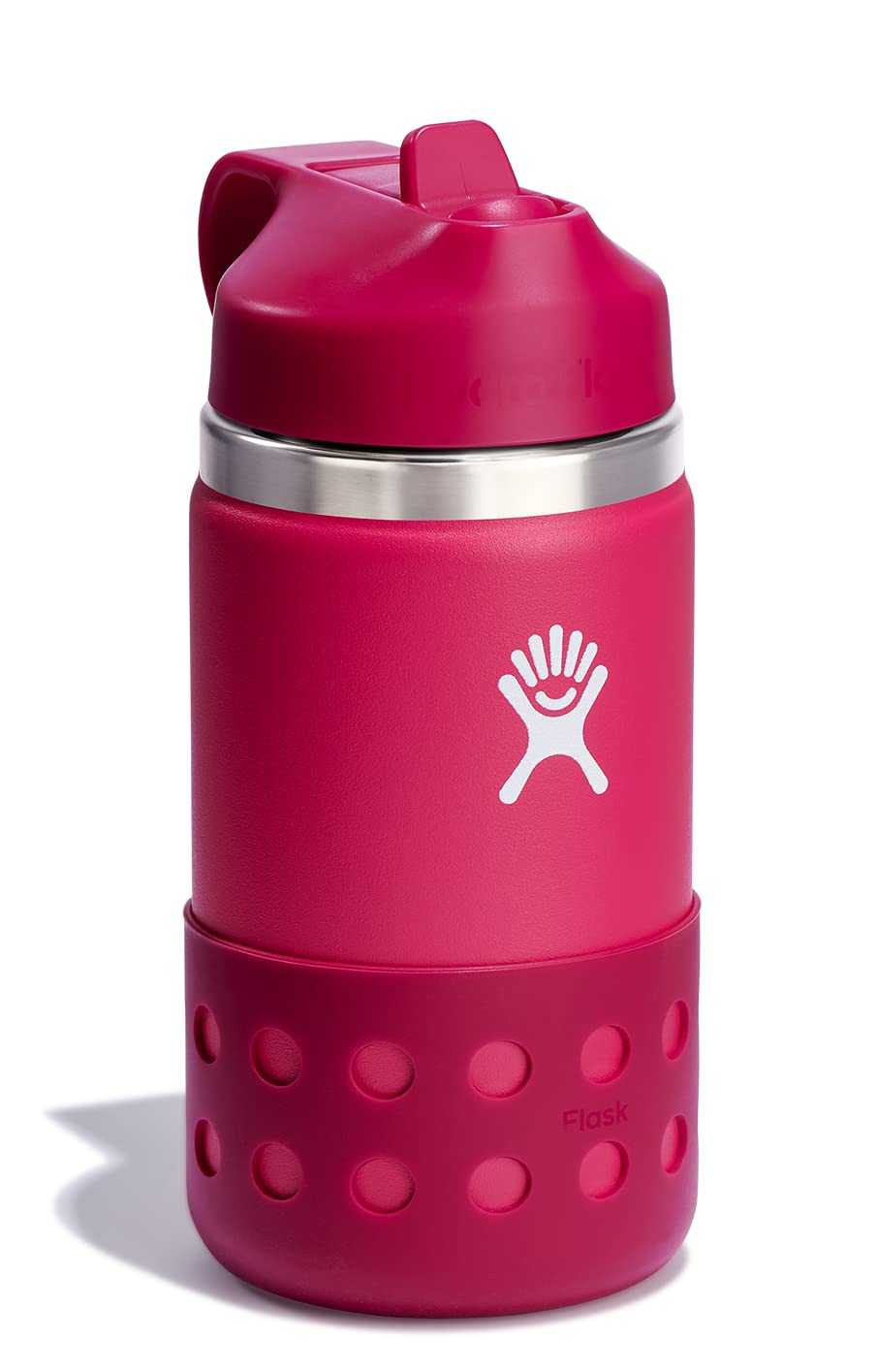 Hydro Flask 12 Oz Kids Wide Mouth Straw Cap And Boot Peony