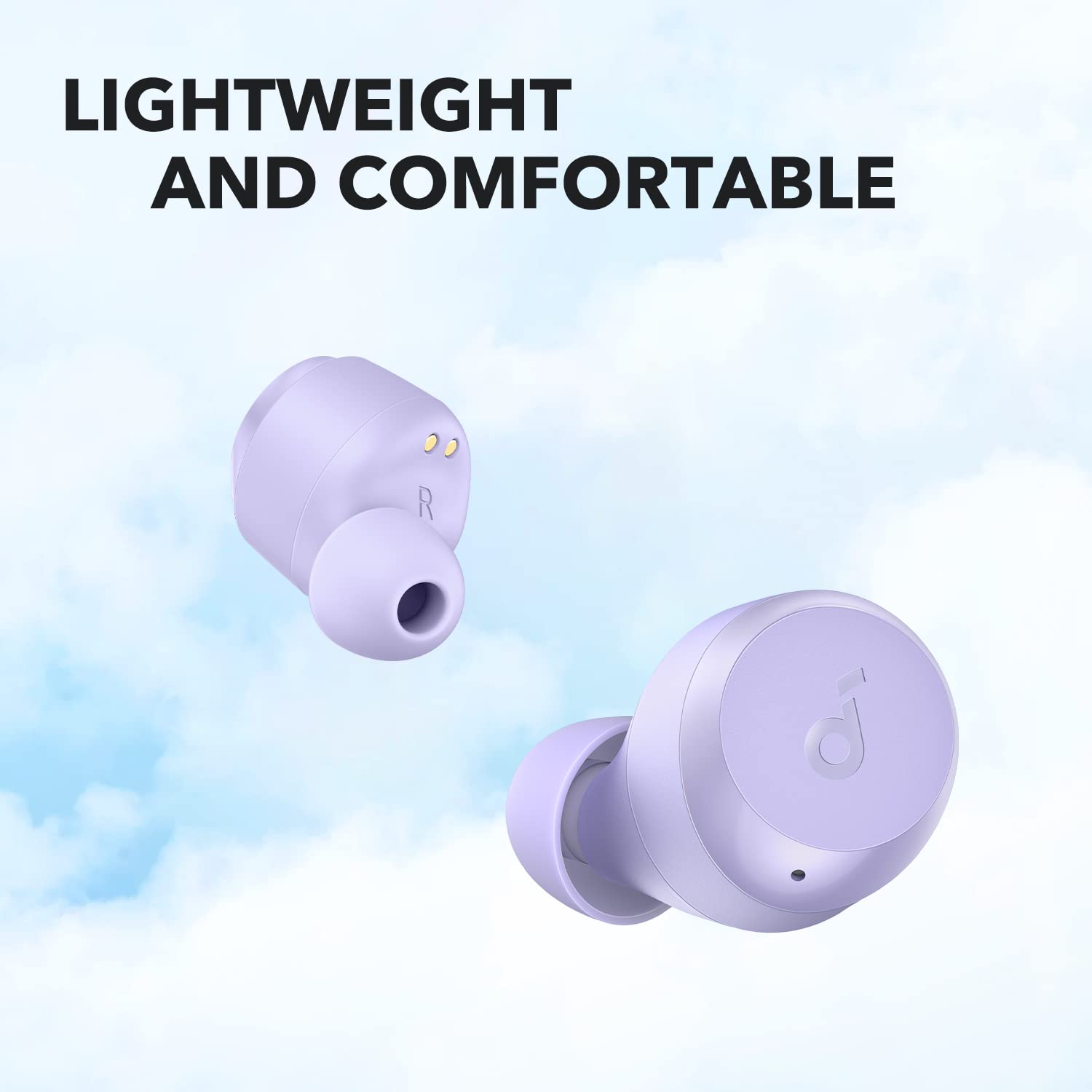 Soundcore by Anker A20i True Wireless Earbuds, Bluetooth 5.3, App, Customized Sound, 28H Long Playtime, Water-Resistant, 2 Mics for AI Clear Calls, Single Earbud Mode (Purple)