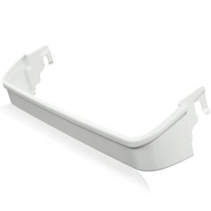 grand orange door top bin shelf compatible with frigidaire or kenmore refrigerator fit 240338001 white