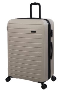 it luggage legion 32" hardside checked 8 wheel expandable spinner, oxford tan